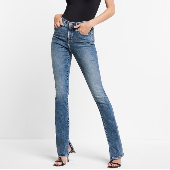 Express | Jeans | Express Denim Blue Jeans Skyscraper Mid Rise Medium ...